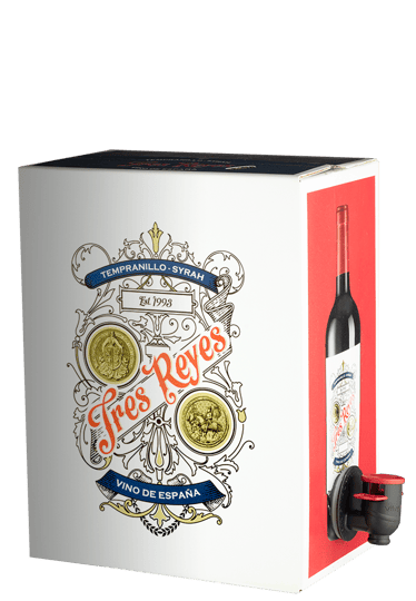 Tres Reyes Tempranillo-Syrah Bag-in-Box - 3,0 L 2020 von Bodegas y ...